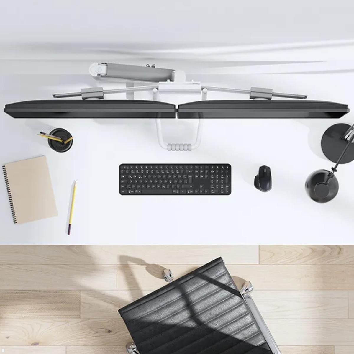 Tisch Monitorhalter für 2 Monitore Neomounts DS75-450WH2