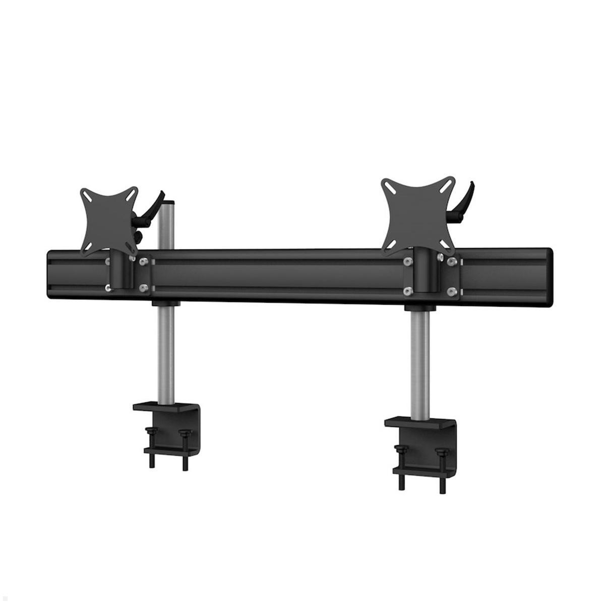 MonLines MTH239B Flat 2-fach Monitor Halter mit Klemme
